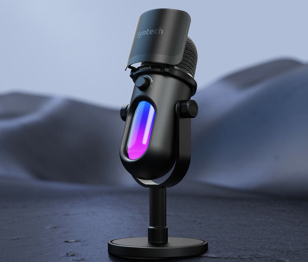 Illuminate Your Sound with RGB GlowMic USB Condenser Microphone