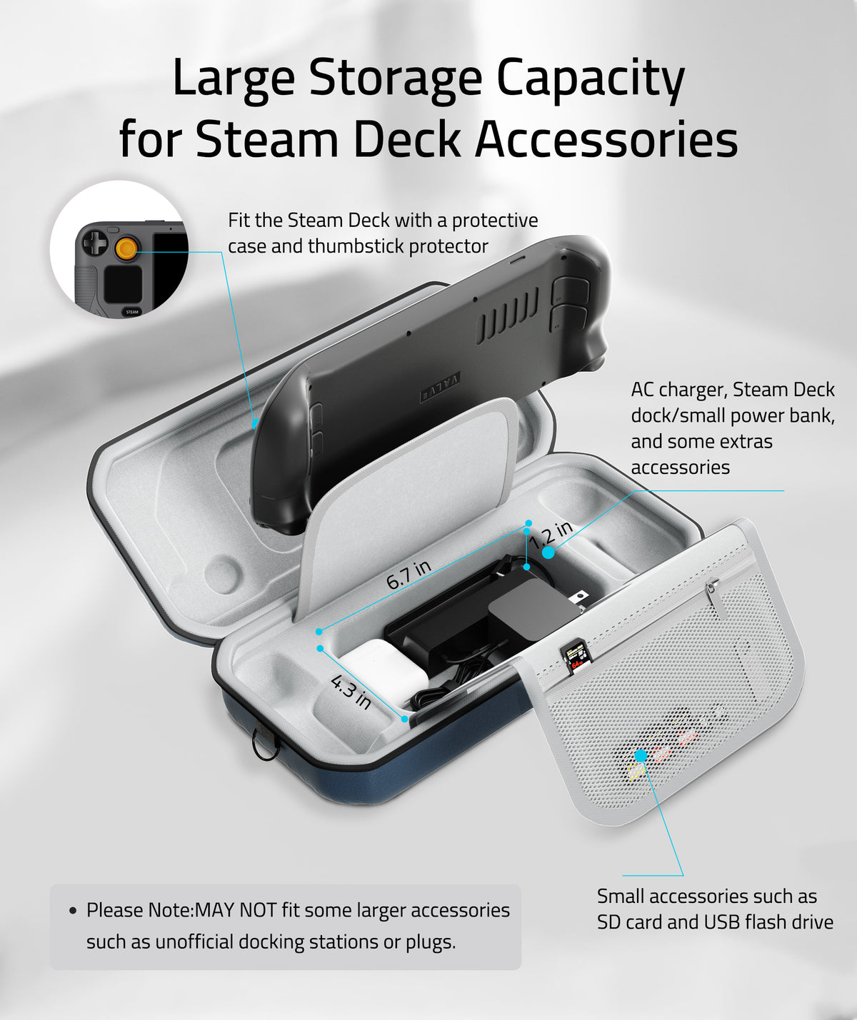 Hard Carrying Case for Steam Deck | Syntech